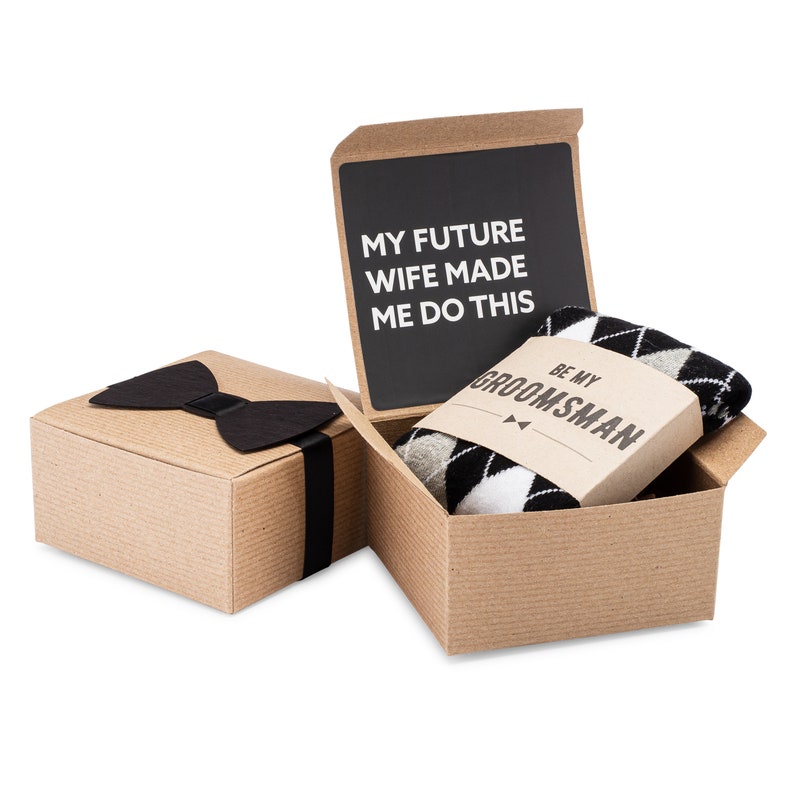 Groomsmen Sock Proposal Future Wife Made Me Gift Box, Gift Box for ...