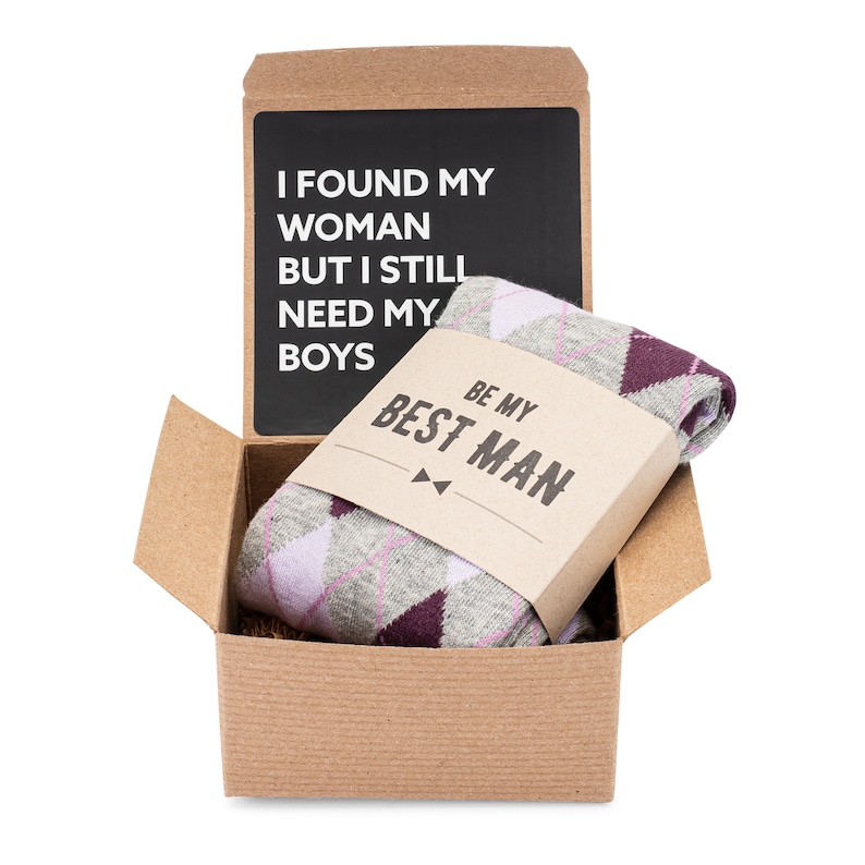 Groomsmen Sock Proposal Found My Women Still Need My Boys Gift Box ...