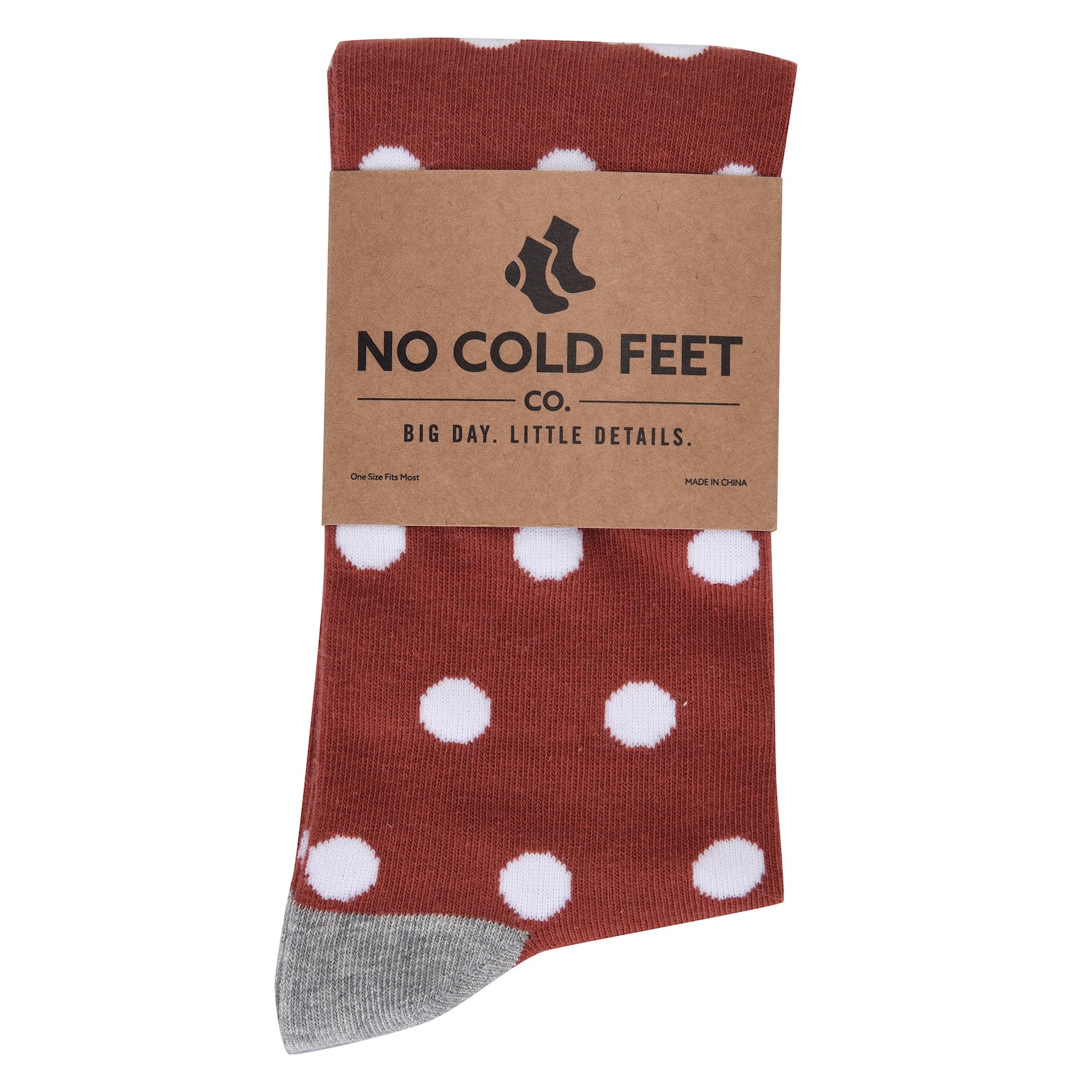 Burnt Orange Polka Dot Socks Groomsmen Multi Pack, Burnt Orange Socks ...