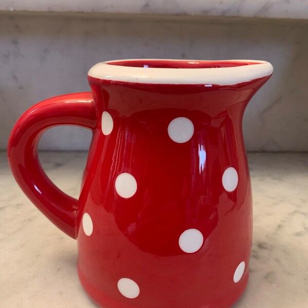 Red Ceramic Pitcher - Etsy