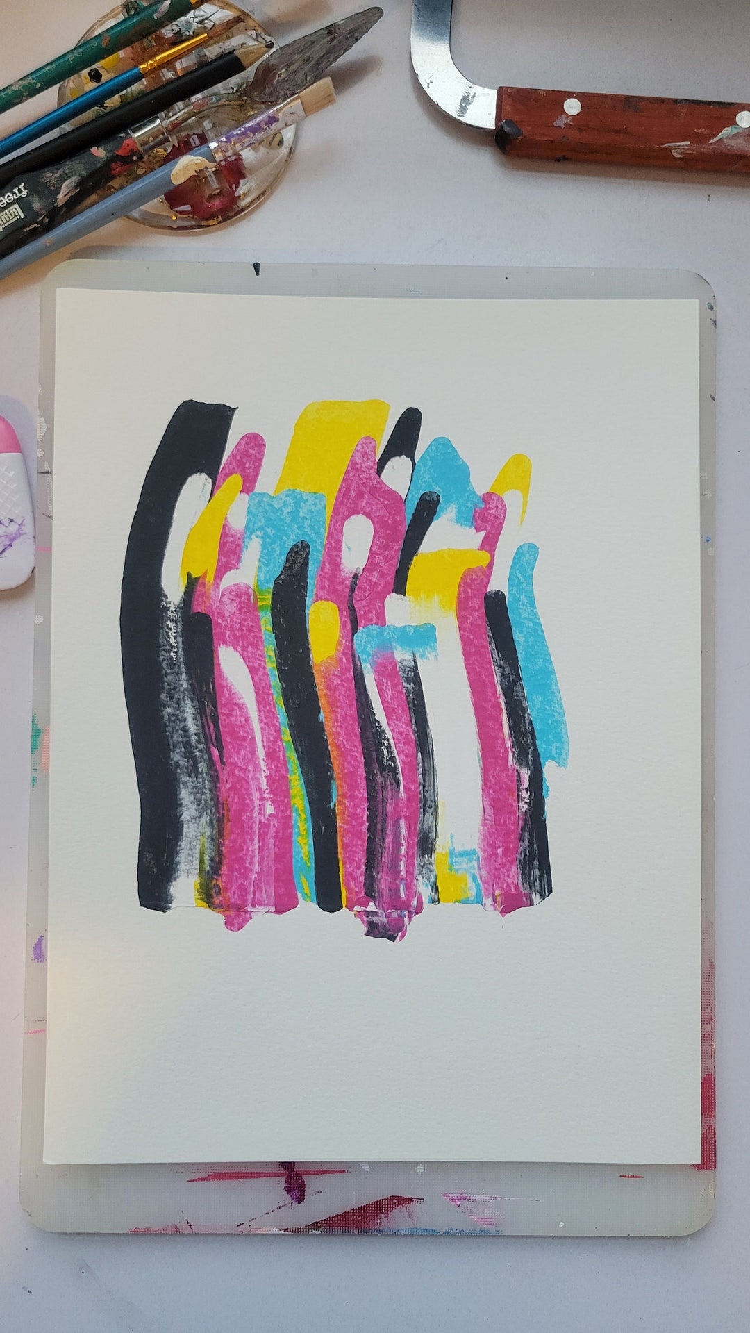 PRINT 8. Passion After Agony - Original Abstract Scrape Art Work - Etsy