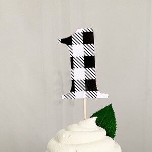 Mini Plaid 1 Topper - Black & White - Etsy