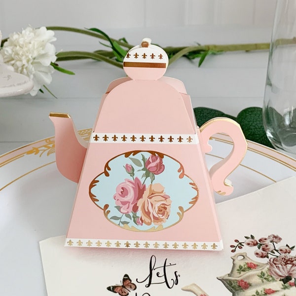 Tea Party Favor Box - Etsy