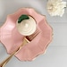 Blush Pink Cake Plates With Gold Edge - Etsy