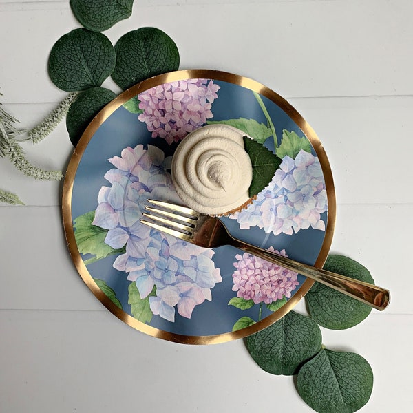 Hydrangea Plates - Etsy