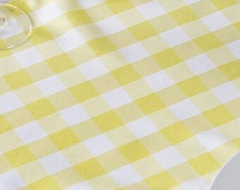 Yellow Gingham Table Runner | Etsy