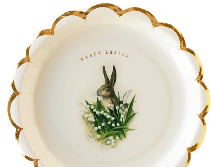 Vintage Bunny Dinner Plates - Etsy