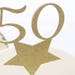 50th Birthday Star Topper - Etsy