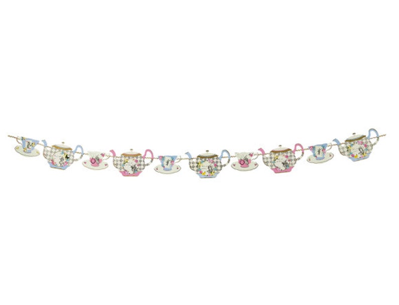 Alice in Wonderland Teapot Banner: Gold Foil Tea Party Decor - Etsy