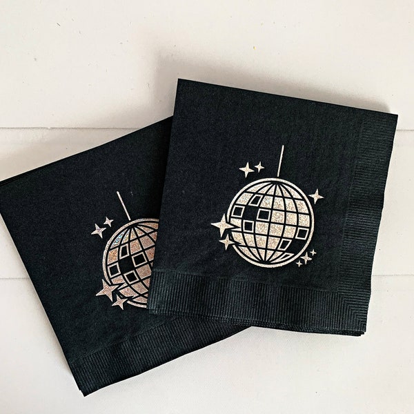 Disco Themed Cocktail Napkins - Etsy