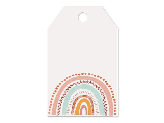 Boho Rainbow Gift Tags by EnFete | Catch My Party