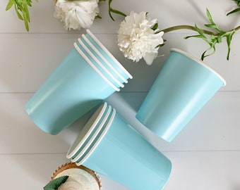 Set of 24 Pastel Blue Party Cups, 9 Oz. , Gender Reveal, It's A Boy ...