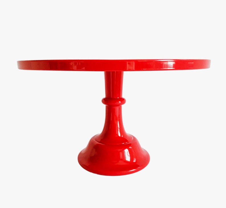 Red Cake Stand - Etsy