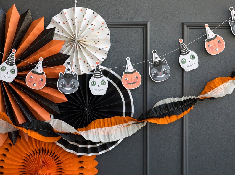 Black Cat Halloween Paper Plates - Etsy
