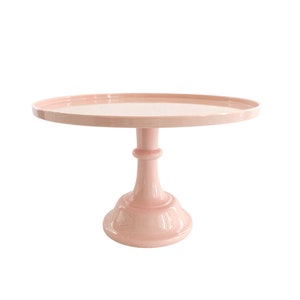 Blush Pink Cake Plates With Gold Edge - Etsy