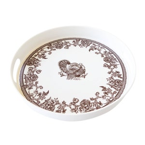 Turkey Toile Serving Tray - Etsy