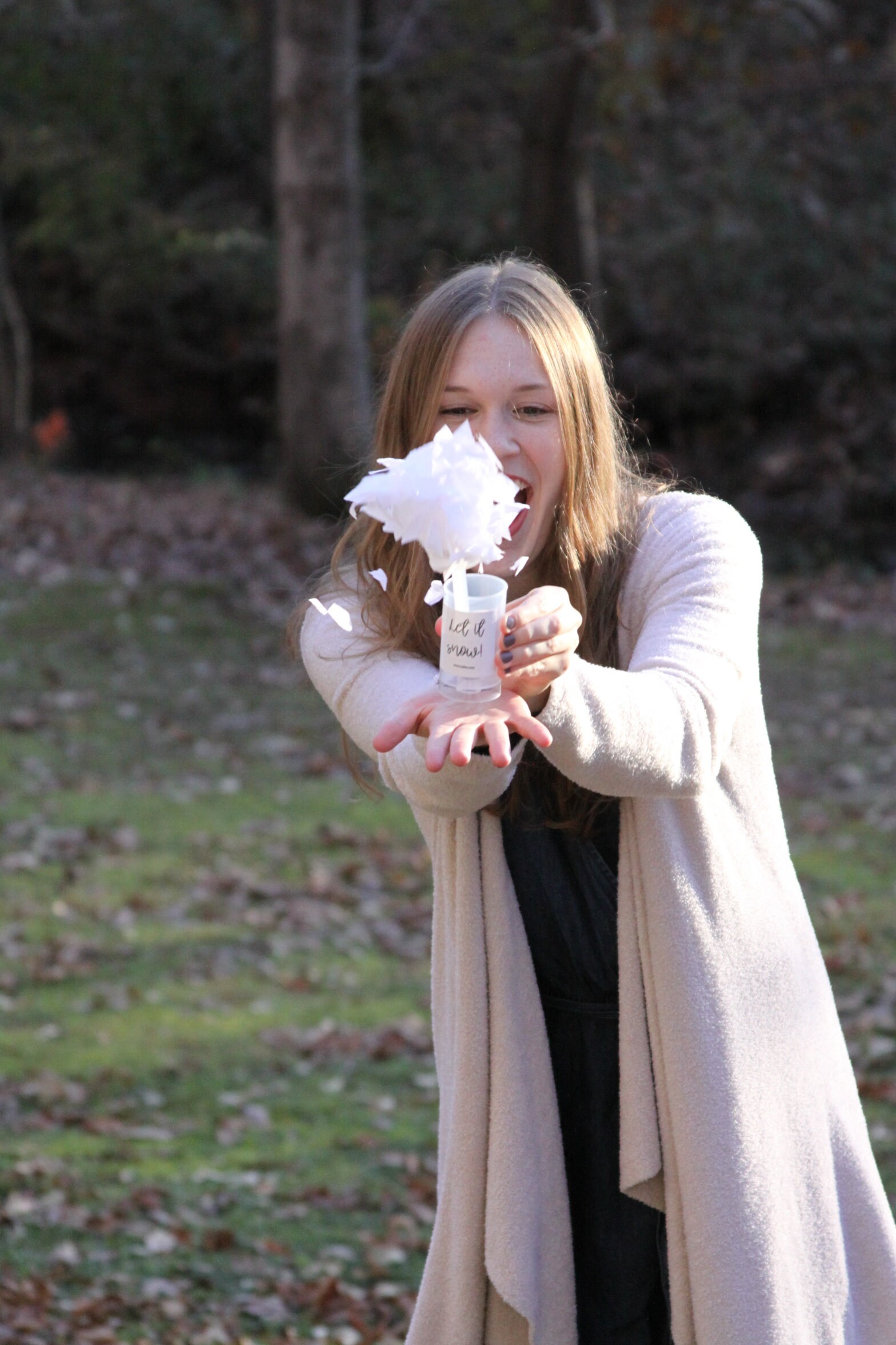 Let It Snow Confetti Poppers Winter Wedding Send Off | Etsy