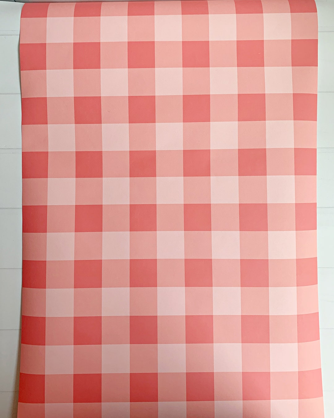 Pink Gingham Table Runner - Etsy