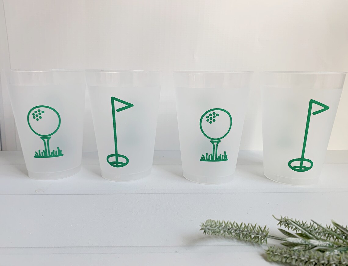 Masters Golf Party Frosted Party Cups - 14 OUNCE SIZE - Azalea Cocktail ...