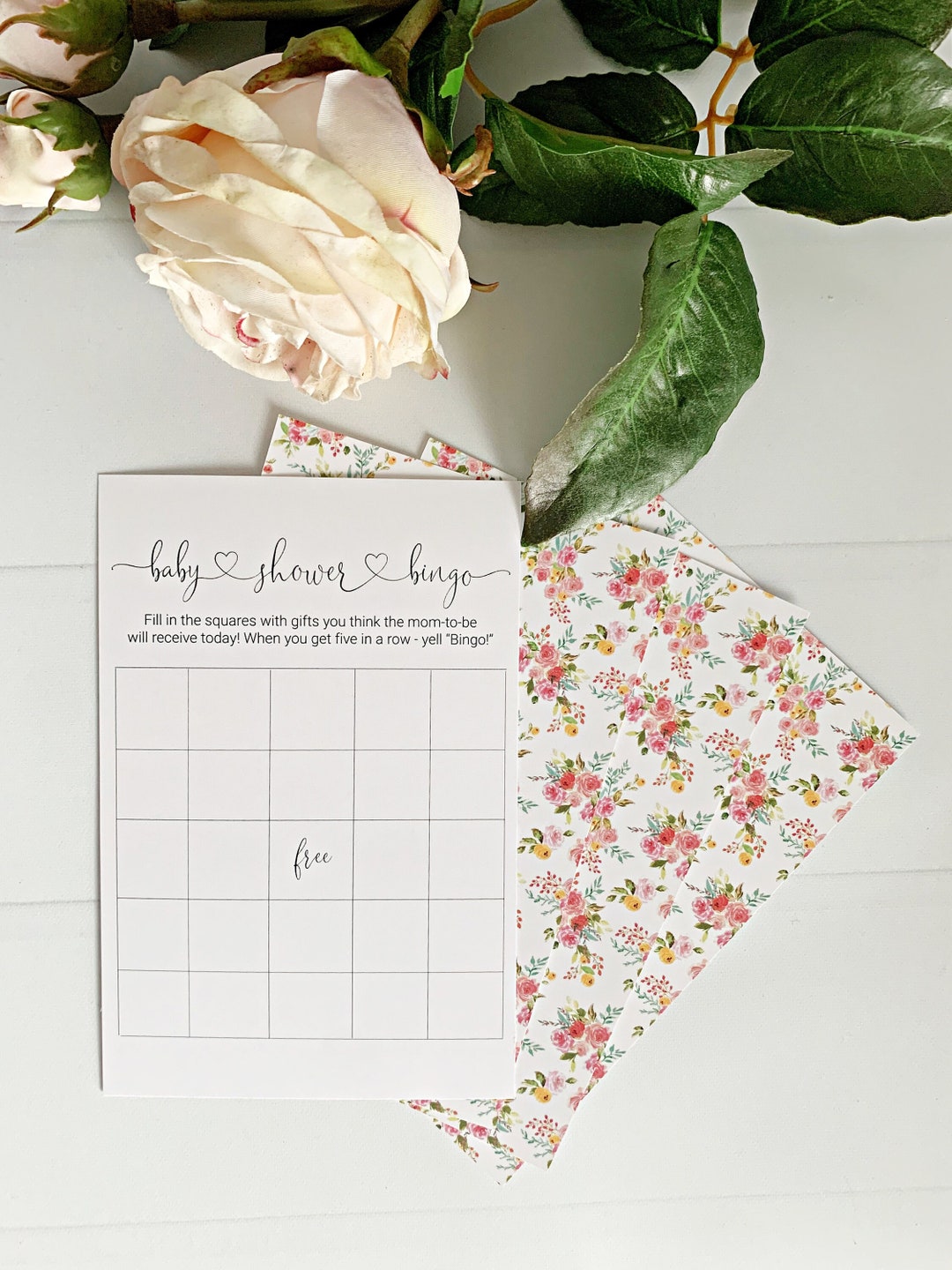 Love Shack Baby Shower Bingo Cards Printed Set of 10 - Etsy