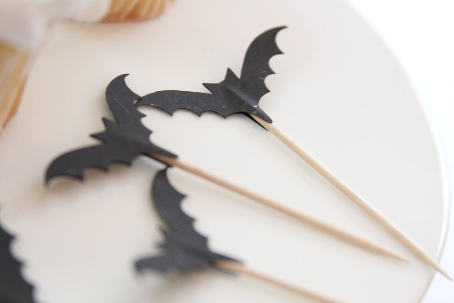 Spooky Bat Cupcake Toppers - Etsy