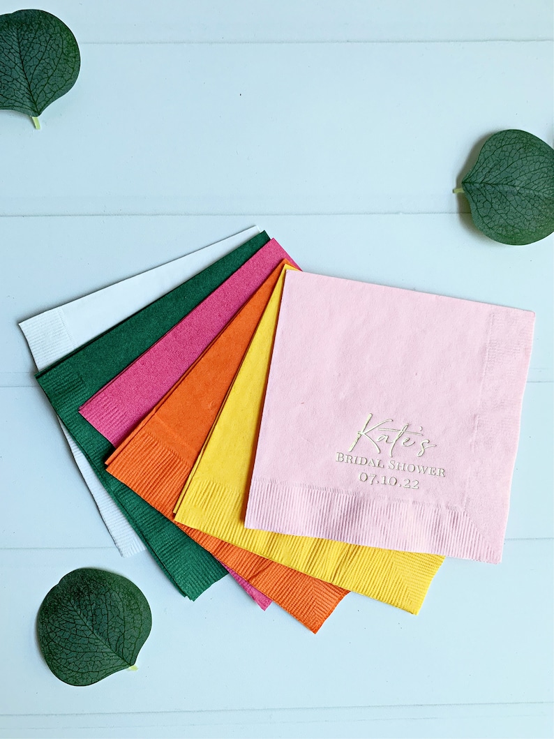 Personalized Wedding Cocktail Napkins - Etsy