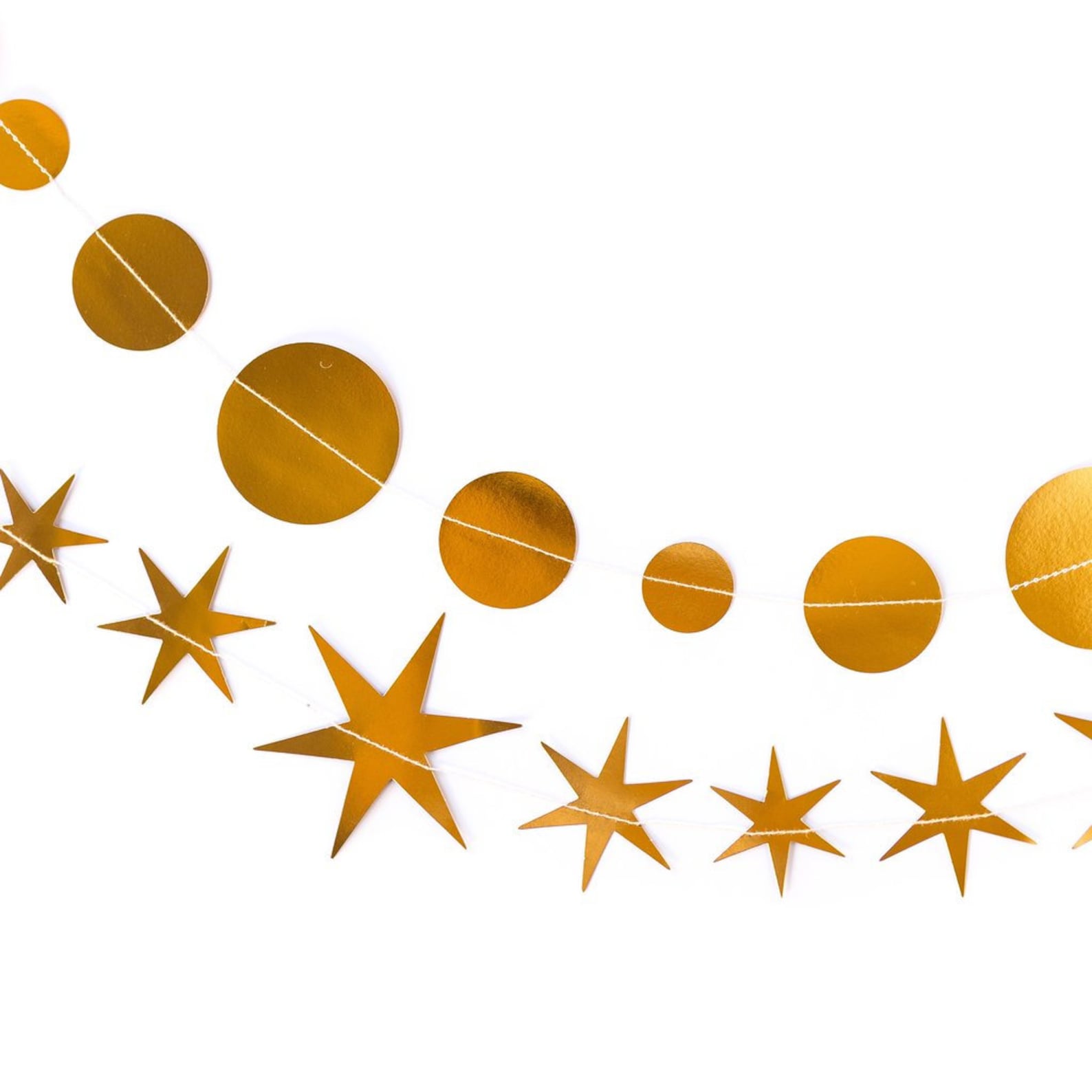 Celestial Stars and Moons Banner in Gold - Etsy