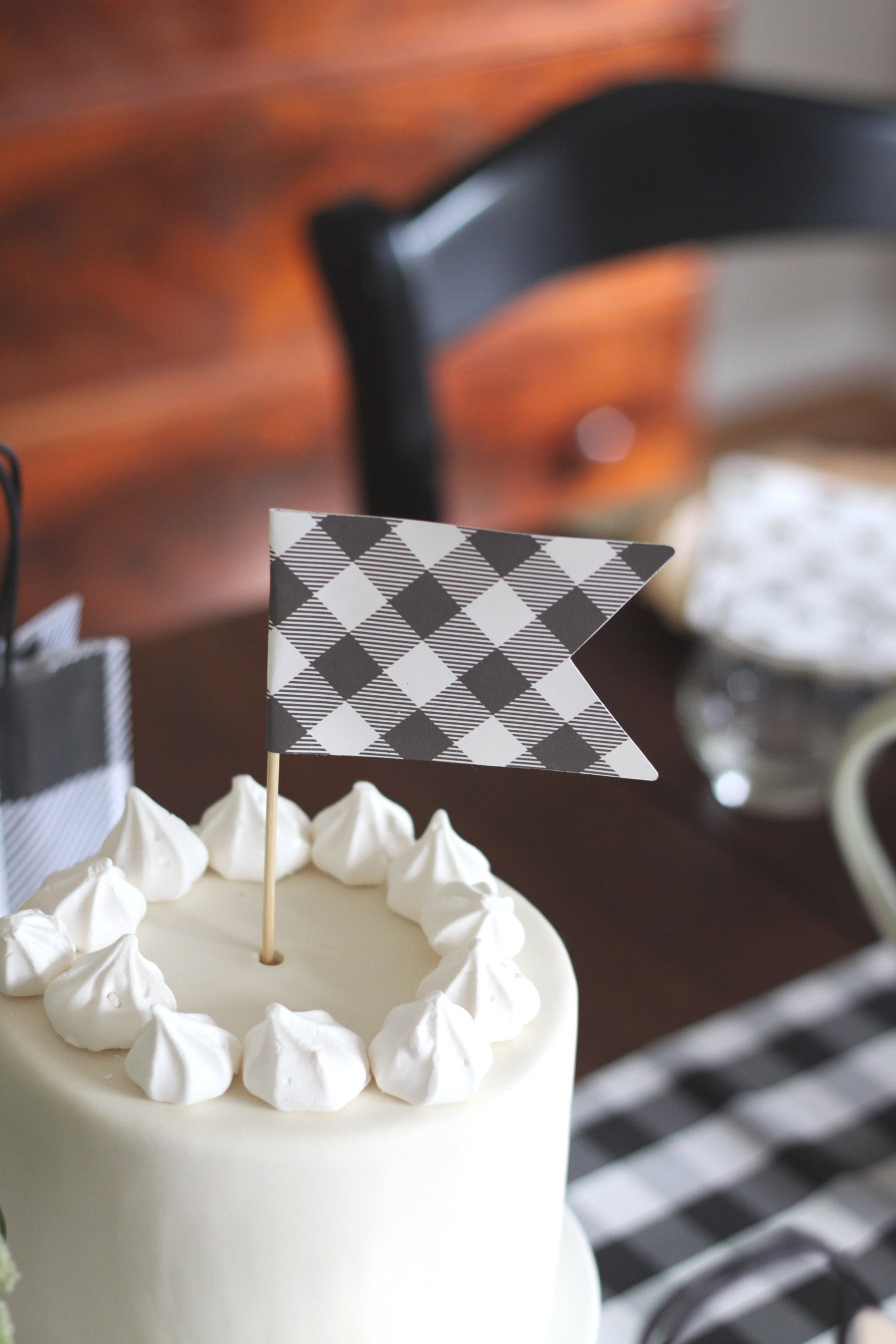 Black and White Cake Topper - Etsy