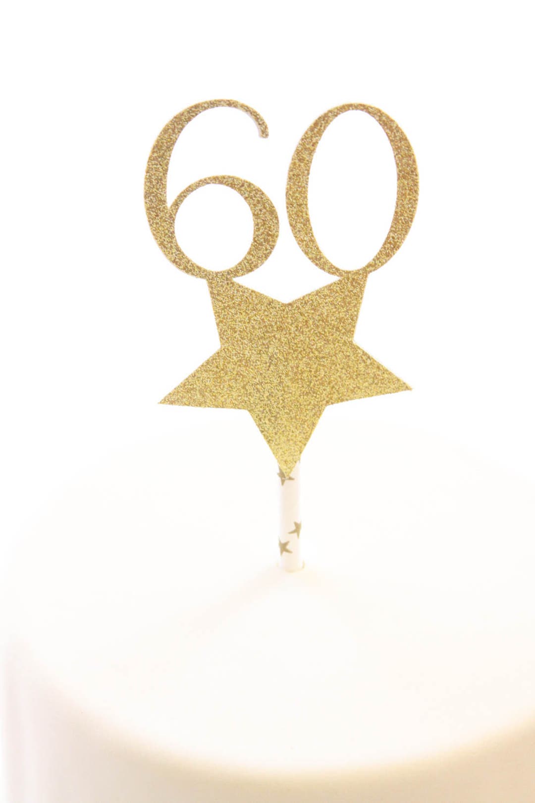 60th Birthday Cake Topper - Star - Etsy