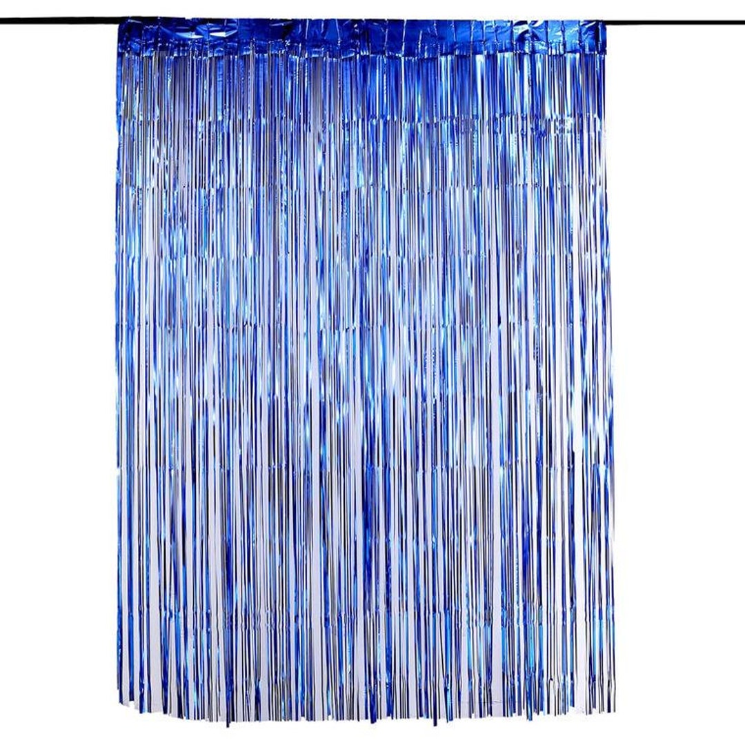 Royal Blue Fringe Backdrop Curtain - Etsy