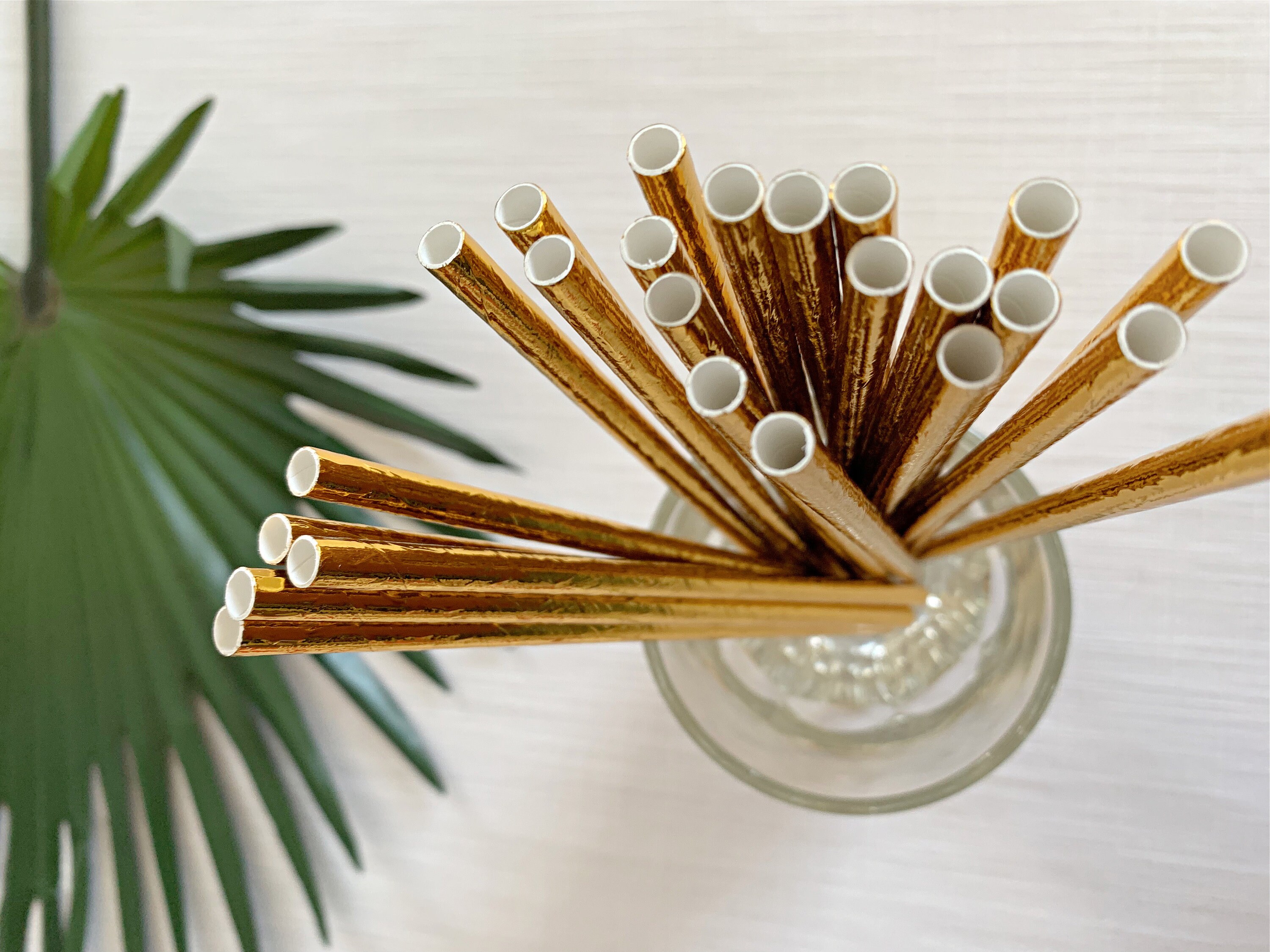 Gold Foil Straws | Etsy