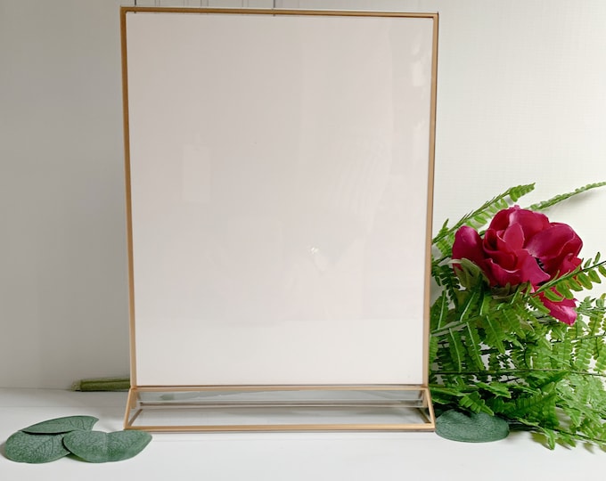 Gold Frame for Signs or Table Numbers - Wedding Reception Decor ...