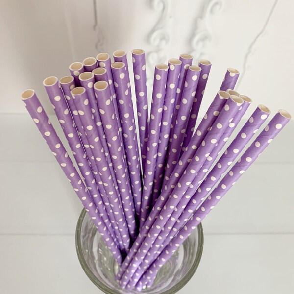 Lavender Straws - Etsy