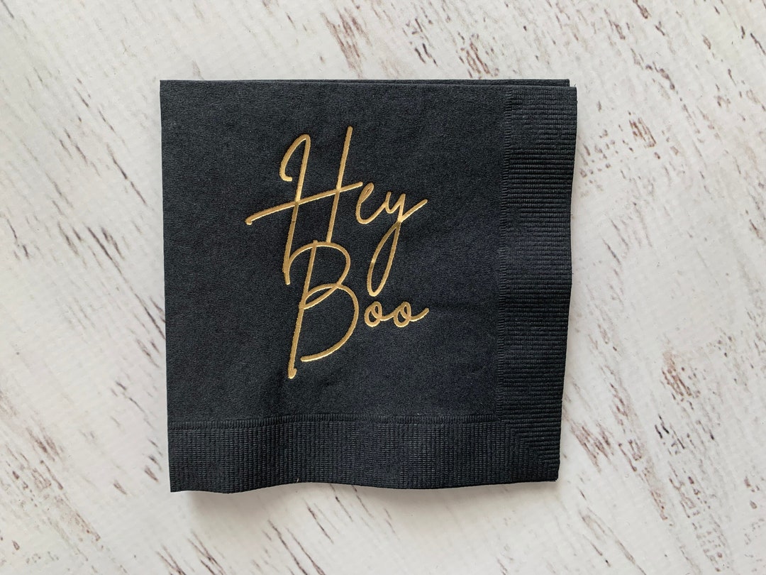Halloween Party Napkins - Hey Boo! - in My Spooky Era - Etsy