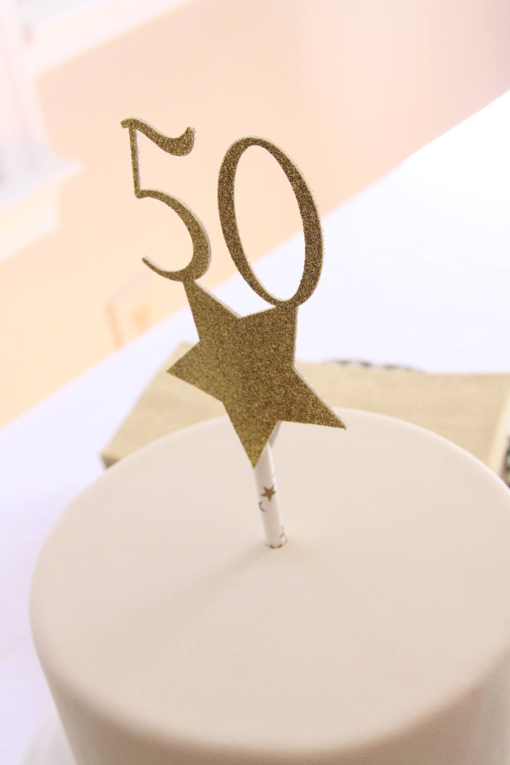 50th Birthday Star Topper | Etsy