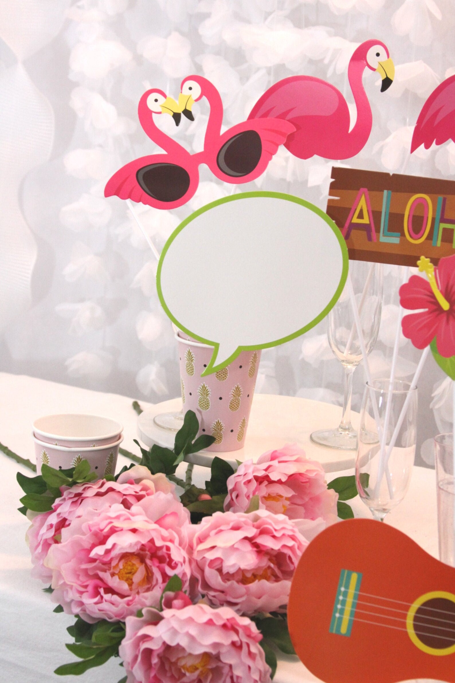 Tropical Photo Props Luau - Etsy
