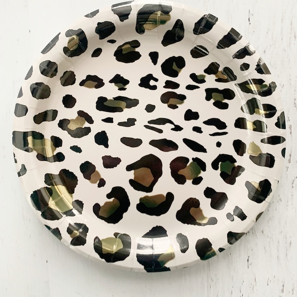 Leopard Print Dinner Plate - Etsy
