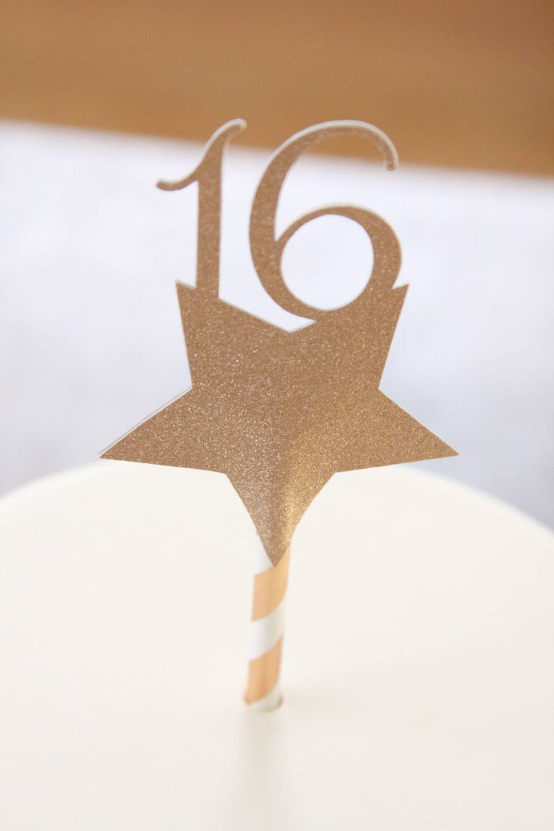 Sweet 16 Cake Topper - Etsy
