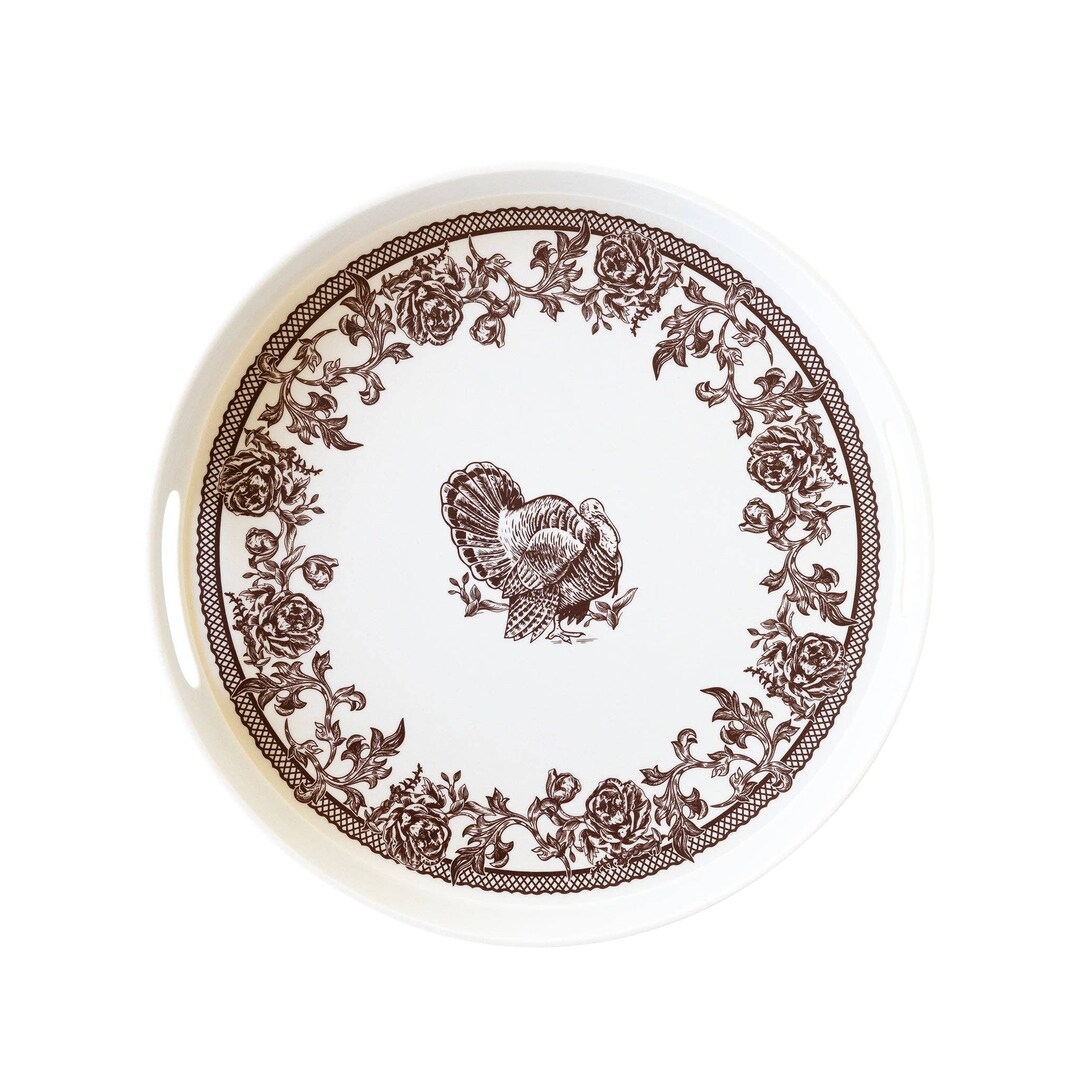 Turkey Toile Serving Tray - Etsy