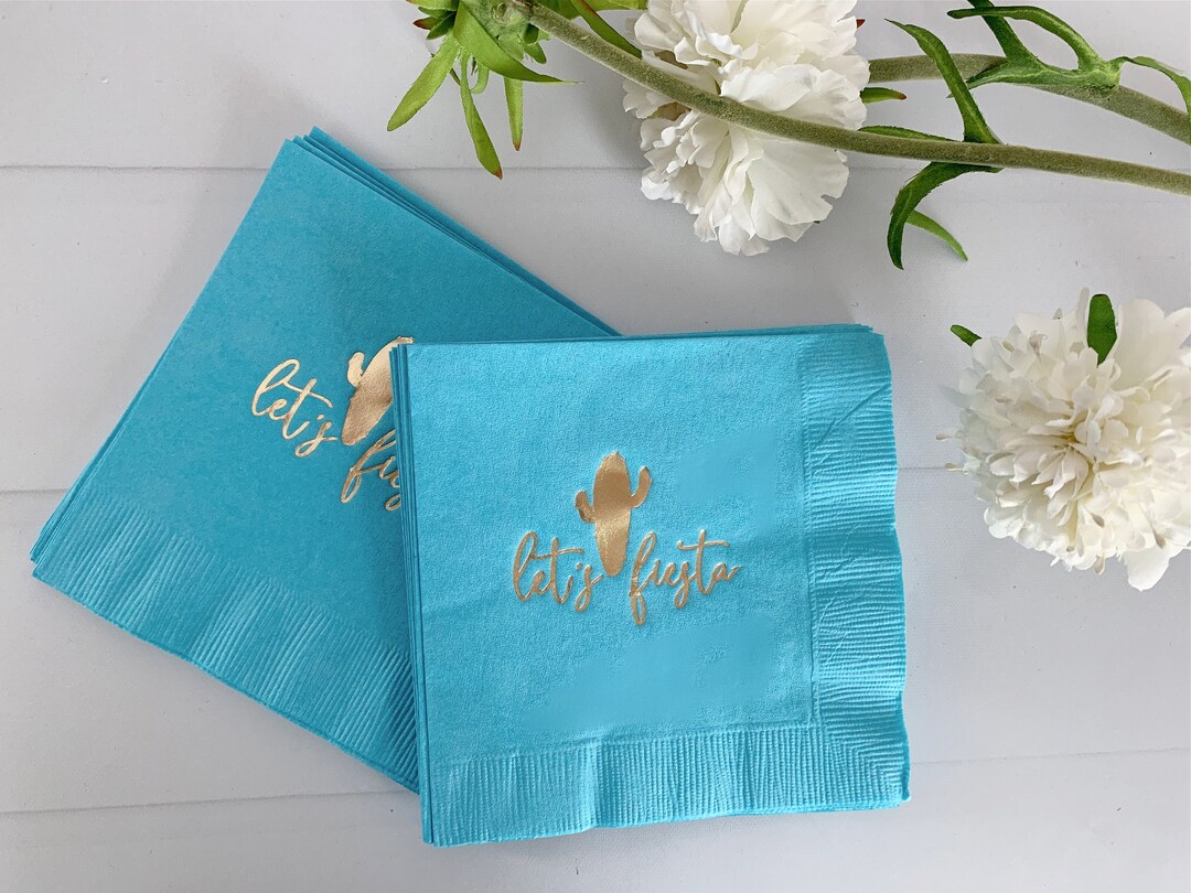 Let's Fiesta Cocktail Napkins - Etsy