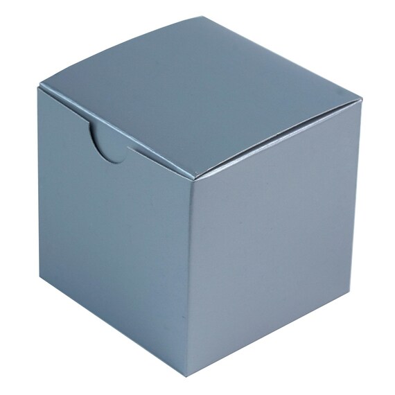 Grey Favor Boxes by EnFete | Catch My Party