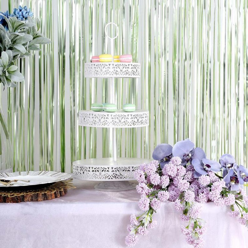 Sage Green Fringe Backdrop Curtain - Etsy