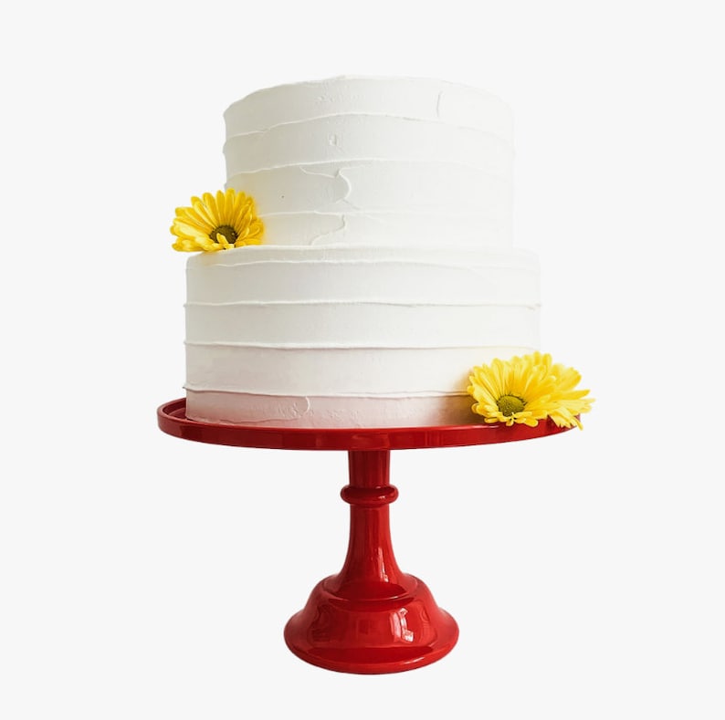 Red Cake Stand - Etsy