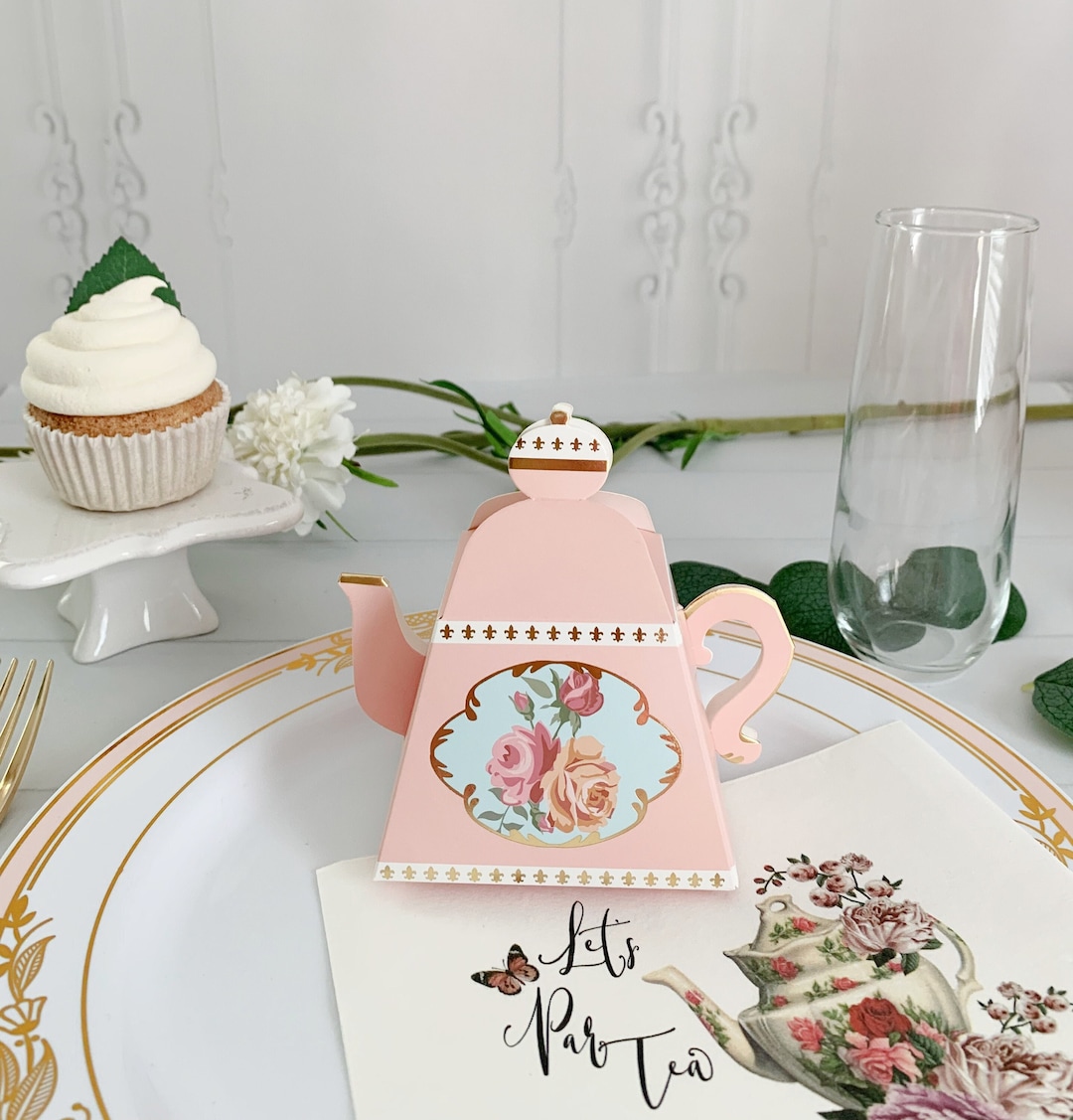 Tea Party Favor Boxes - Blush Pink - Etsy