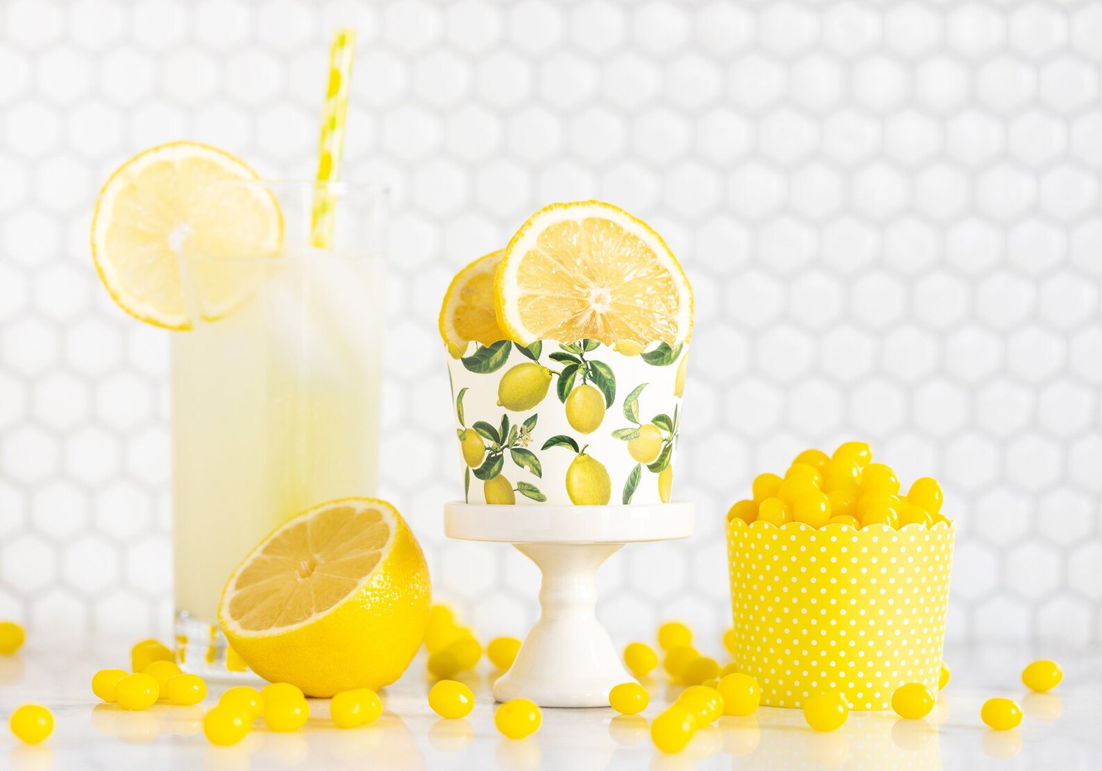 Lemon Party Baking Cups - Etsy