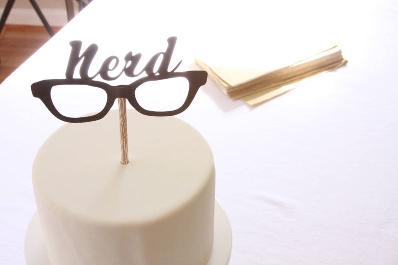 Nerdy Guy Birthday Engineer Cake Topper - Etsy
