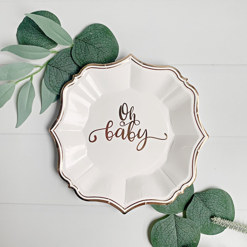 Baby Shower Plates - Etsy