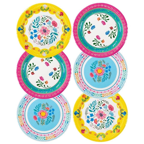 Fiesta Paper Plates - Etsy