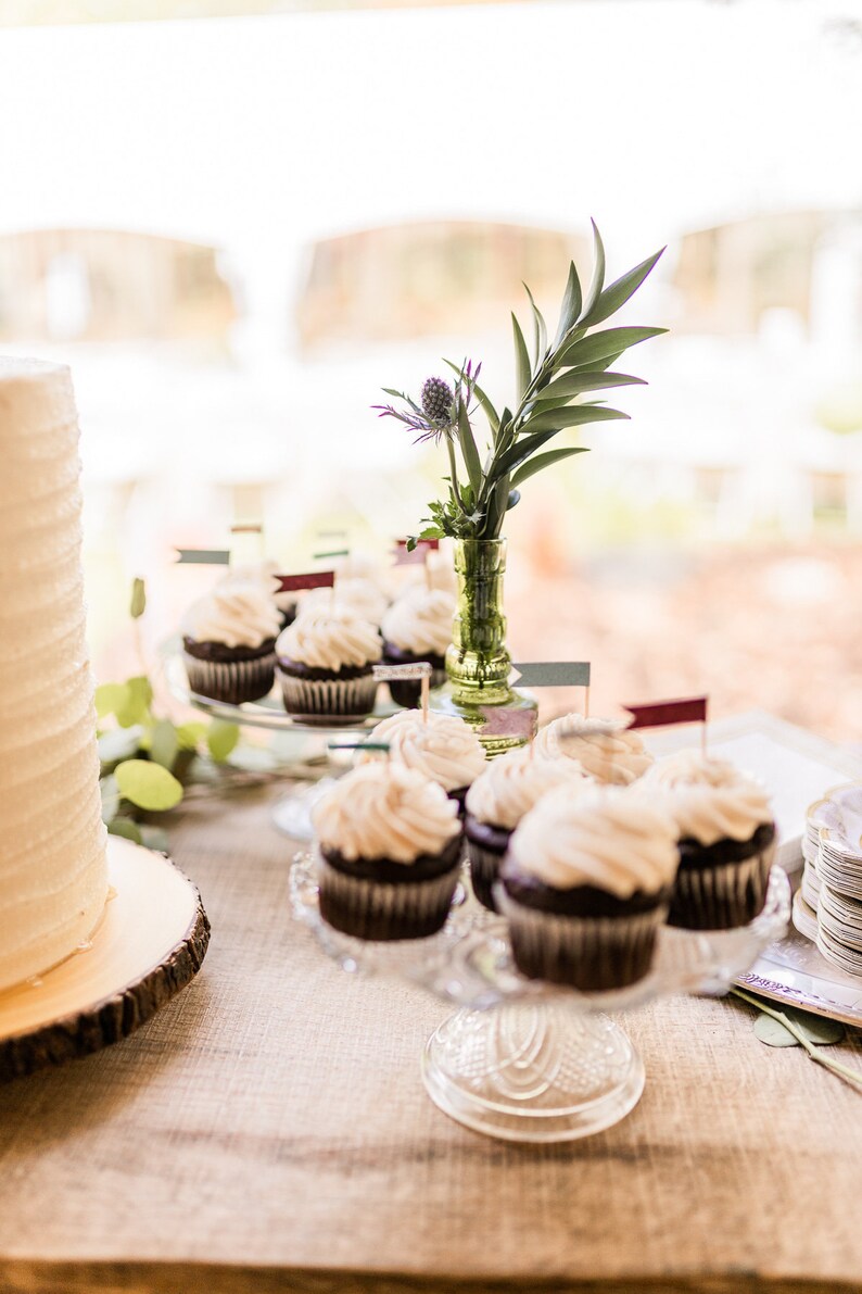 Wedding Flag Cupcake Toppers - Etsy