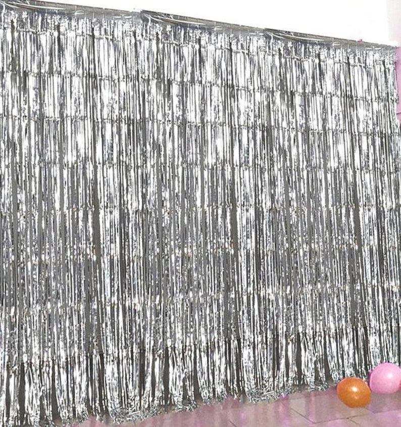 Silver Fringe Photo Booth Backdrop Fringe - Etsy